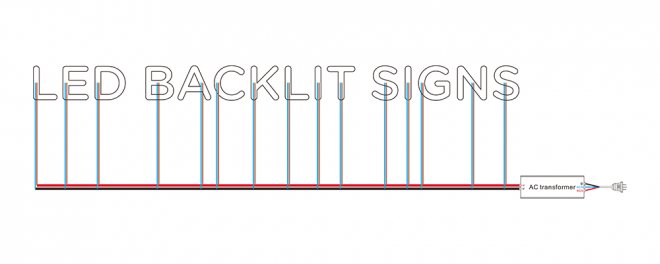 Wiring diagram for LED backlit signs – Something about LED backlit signs